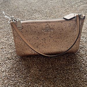 Coach | Bags | Brand New Gold Coach Glitter Crossbody Bag | Poshmark